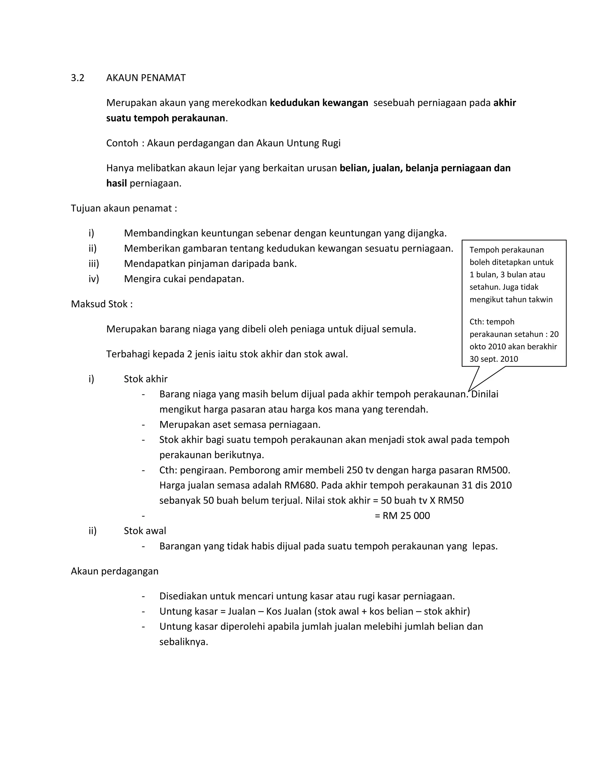 Simpan kira | DOCX