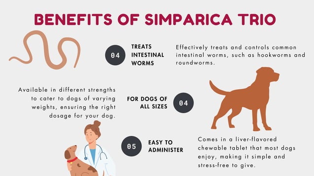 Simparica Trio for Dogs - Flea, Tick, Heartworm, and Worm Protection | PPT