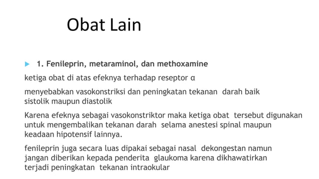 Simpatomimetik | PPTX