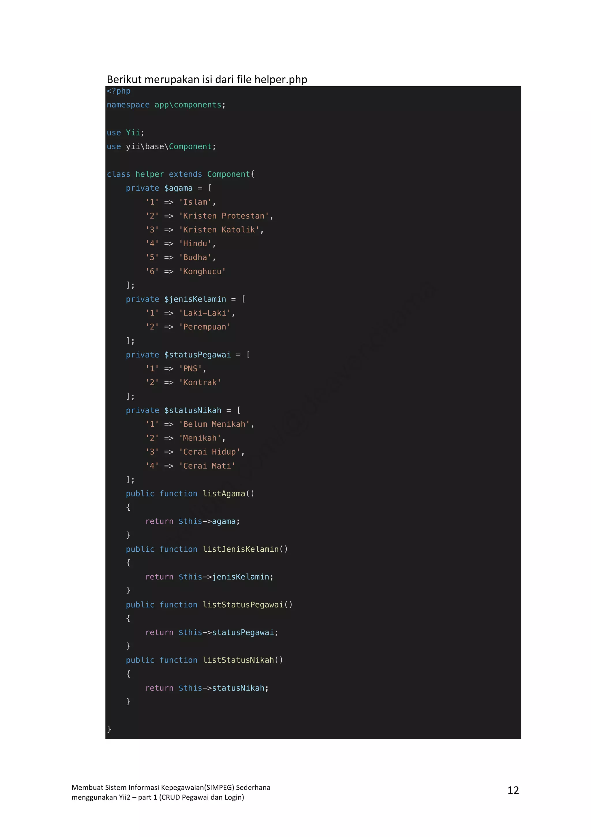 Membuat Sistem Informasi Kepegawaian (SIMPEG) sederhana menggunakan ...