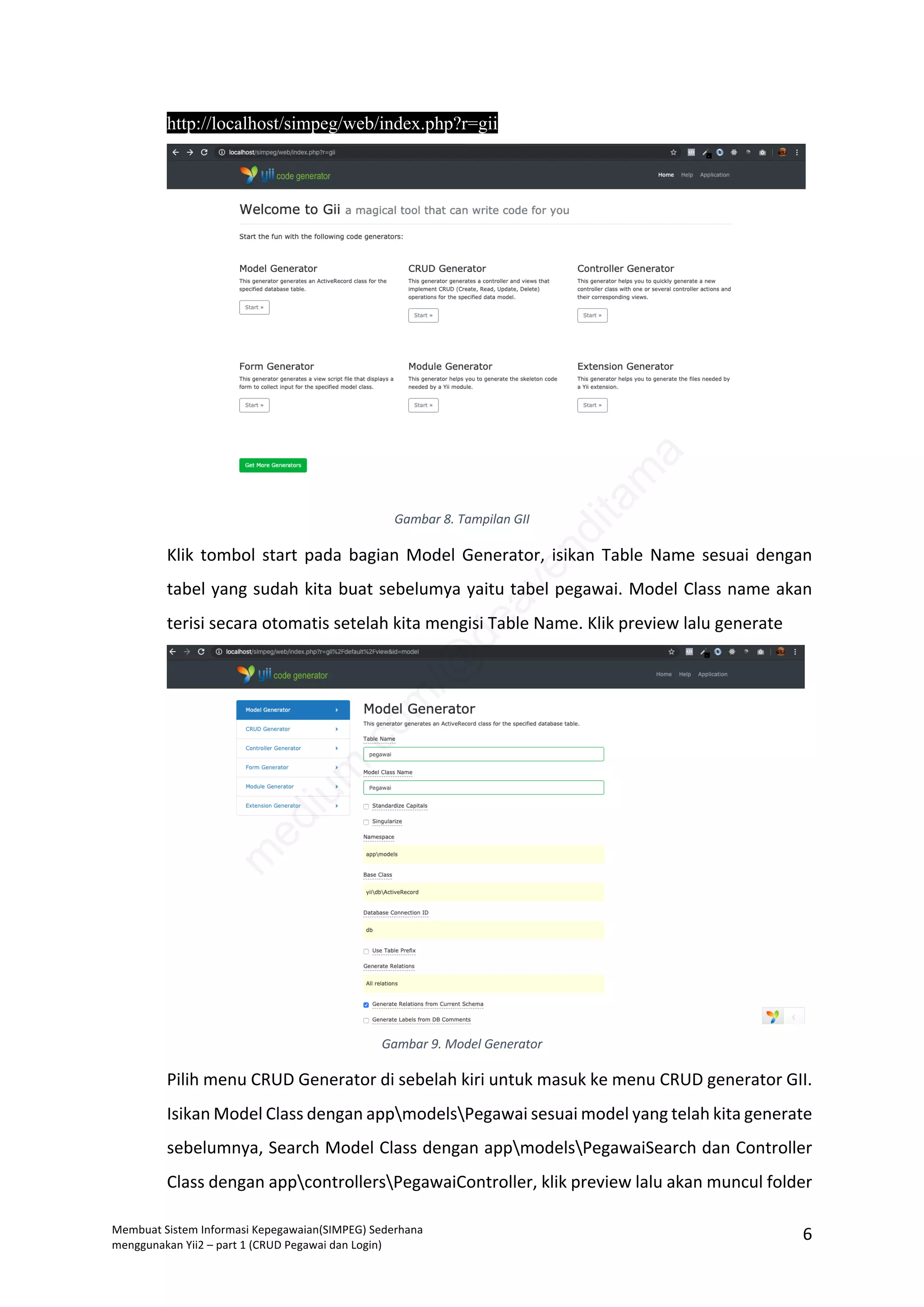 Membuat Sistem Informasi Kepegawaian (SIMPEG) sederhana menggunakan yii2 (Part 1 CRUD dan Login ...