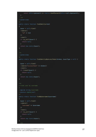 Membuat Sistem Informasi Kepegawaian (SIMPEG) sederhana menggunakan yii2 (Part 1 CRUD dan Login ...
