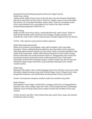 sim. Hapzi Ali, Ricky Setiawan, , 43116110348, Sim pendukung keputusan | PDF