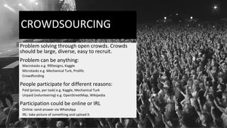 Crowdsourcing and citizen engagement for people-centric smart cities | PPT