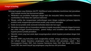 Sistem Informasi Manajemen Perusahaan Sido Muncul | PPTX