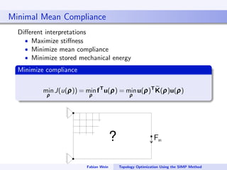 Topology Optimization Using the SIMP Method | PDF