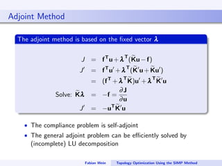 Topology Optimization Using the SIMP Method | PDF