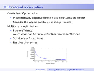 Topology Optimization Using the SIMP Method | PDF