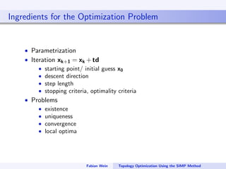 Topology Optimization Using the SIMP Method | PDF