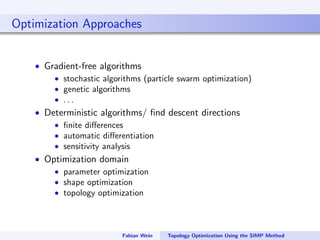 Topology Optimization Using the SIMP Method | PDF