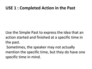 Simple past tense | PPT