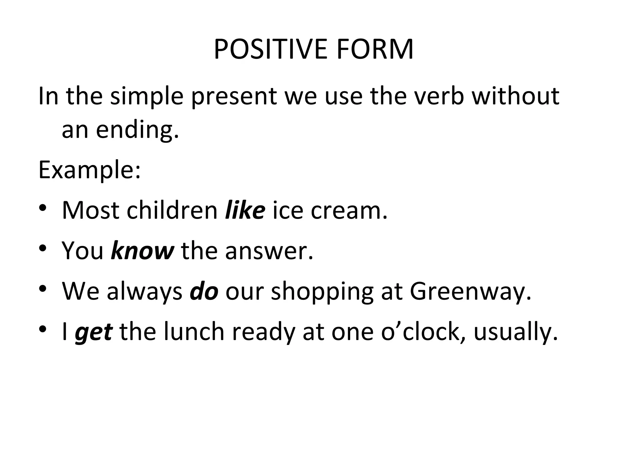 Simple present explanation | PPT