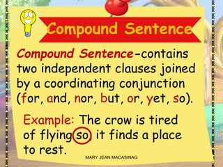 Simple and-compound-sentences-week-1 | PPT