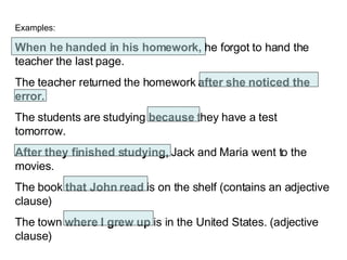 Simple, Comp, Complex Sentences | PPT