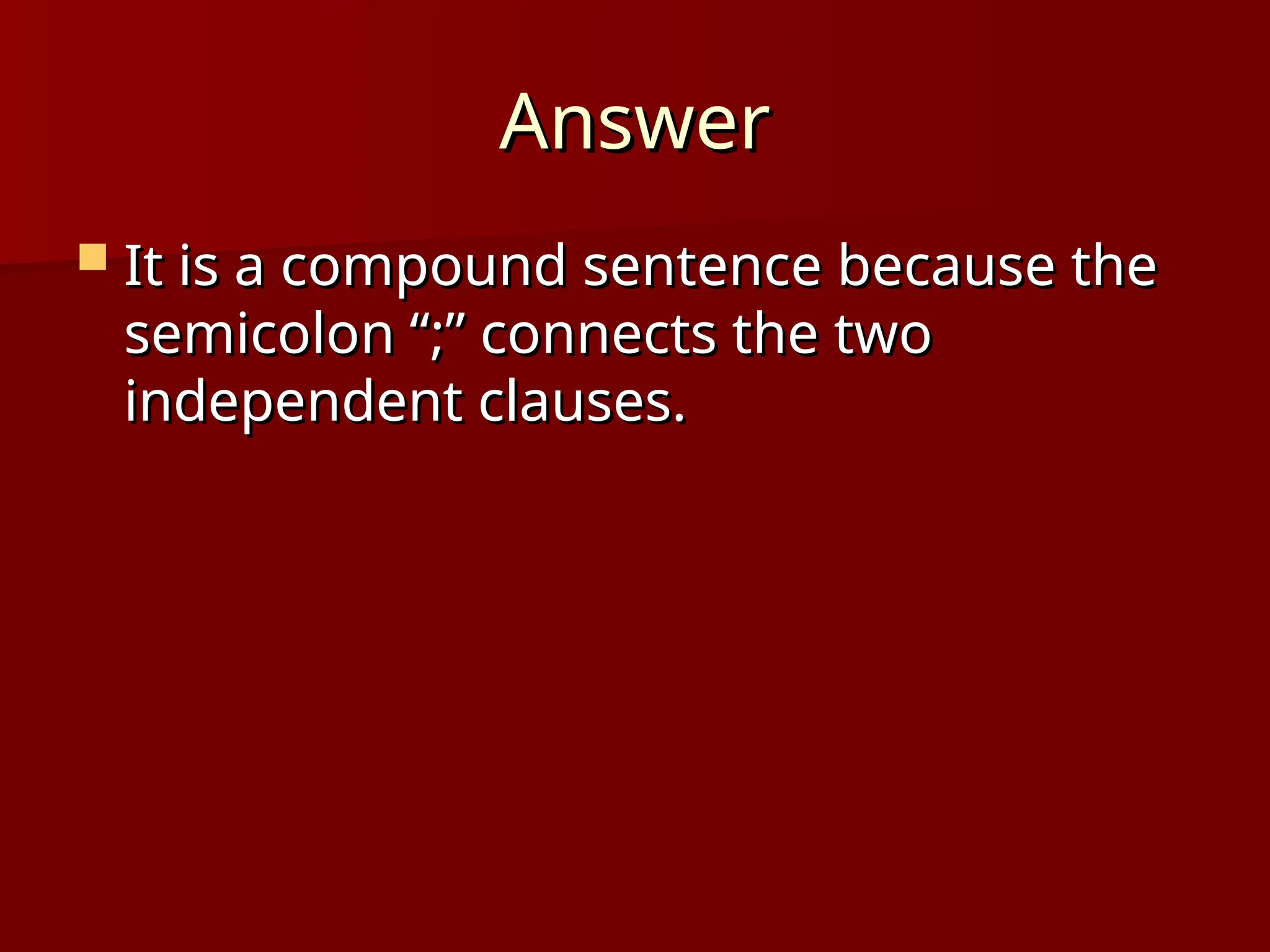 Simple- Compound- Complex Sentences review quiz.ppt