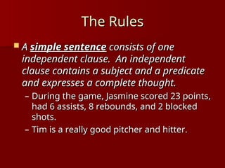 Simple- Compound- Complex Sentences review quiz.ppt