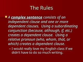 Simple- Compound- Complex Sentences review quiz.ppt