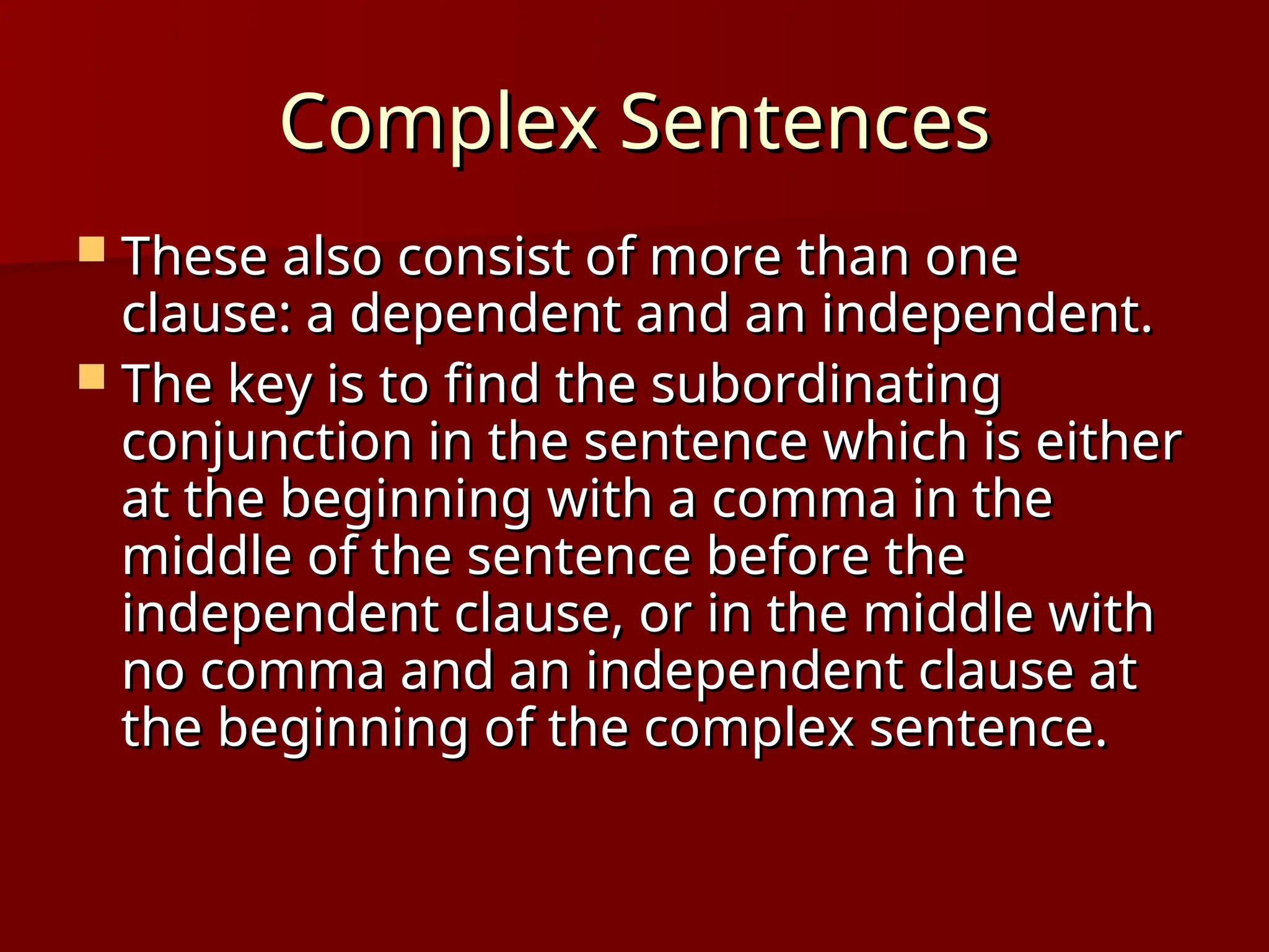 Simple- Compound- Complex Sentences review quiz.ppt