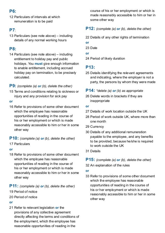 Your Basic Terms Of Employment Your Basic Terms Of Employment