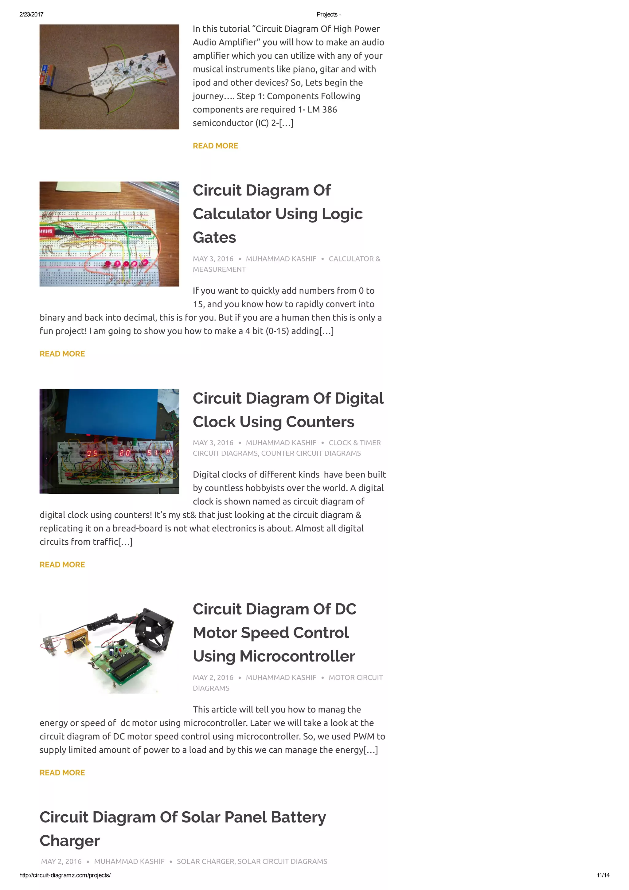 100 simple circuit diagram projects | PDF