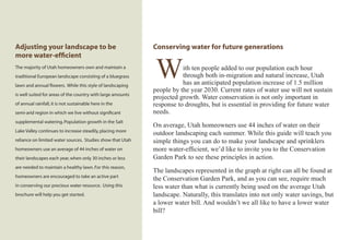 Creating A Waterwise Landscape - Conservation Garden Park, Utah | PDF