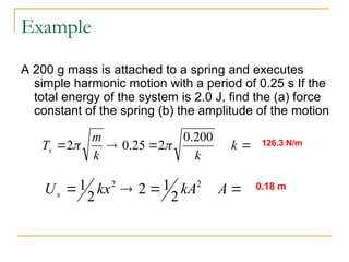 simple harmonic motionnnnnnnnnmmm....... | PPT