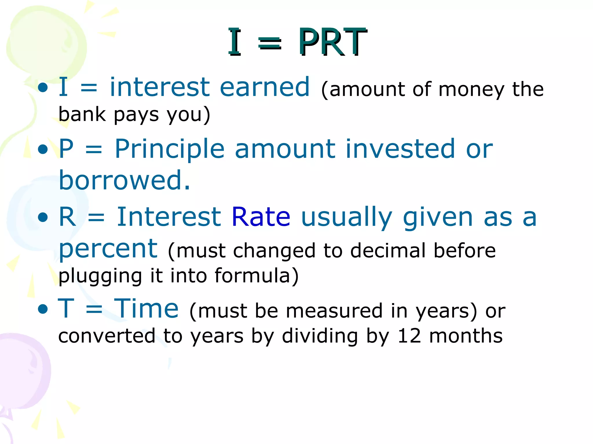 Simple interest | PPT