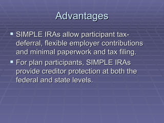 Simple IRA Overview | PPT