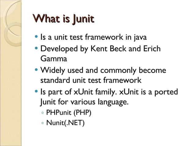 Simple Unit Testing With Netbeans 61 Ppt Programming Languages Computing