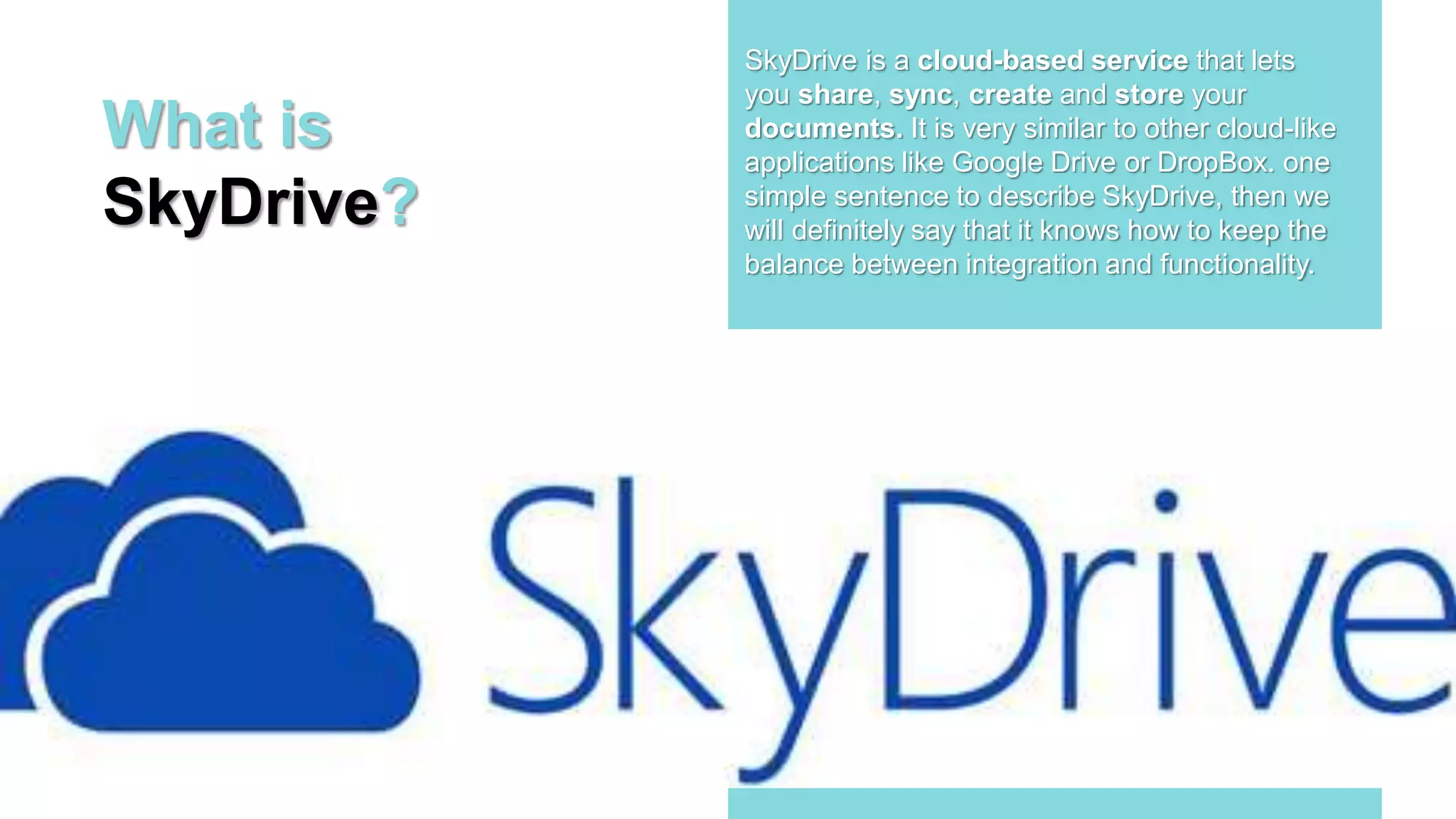 SKYDRIVE | PPT