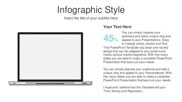 Simple office-computer-view-power point-template | PPTX
