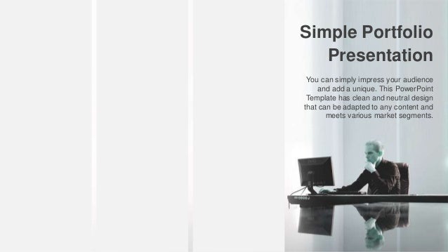 Simple office-computer-view-power point-template | PPTX