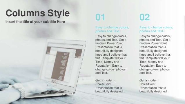 Simple office-computer-view-power point-template | PPTX