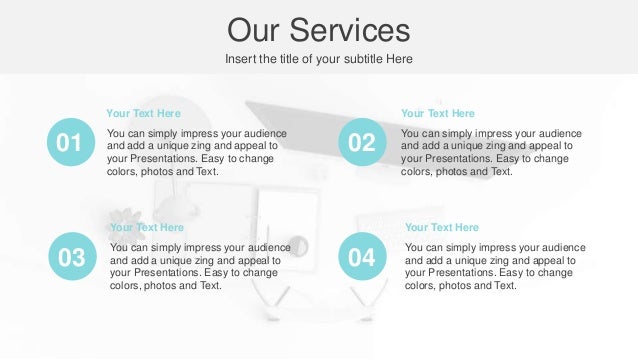 Simple office-computer-view-power point-template | PPTX