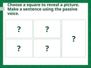 Active and Passive Voice ESL for adults. | PPTX