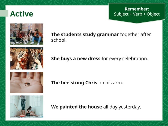 Active and Passive Voice ESL for adults. | PPTX