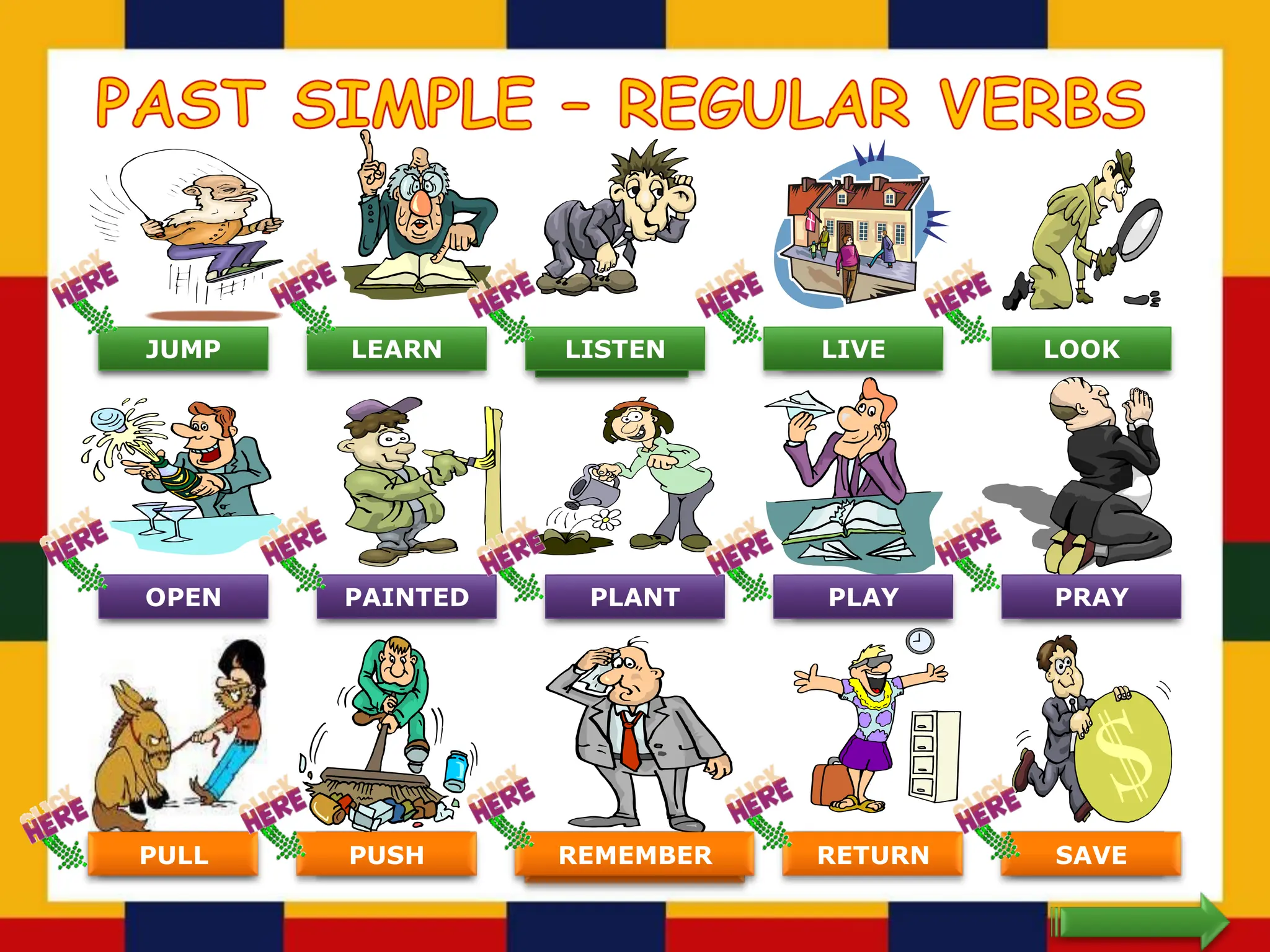 simple-past-regular-verbs exercises rules grammar | PPT