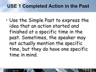 Simple past tense | PPT