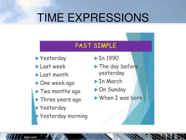 Simple past tense