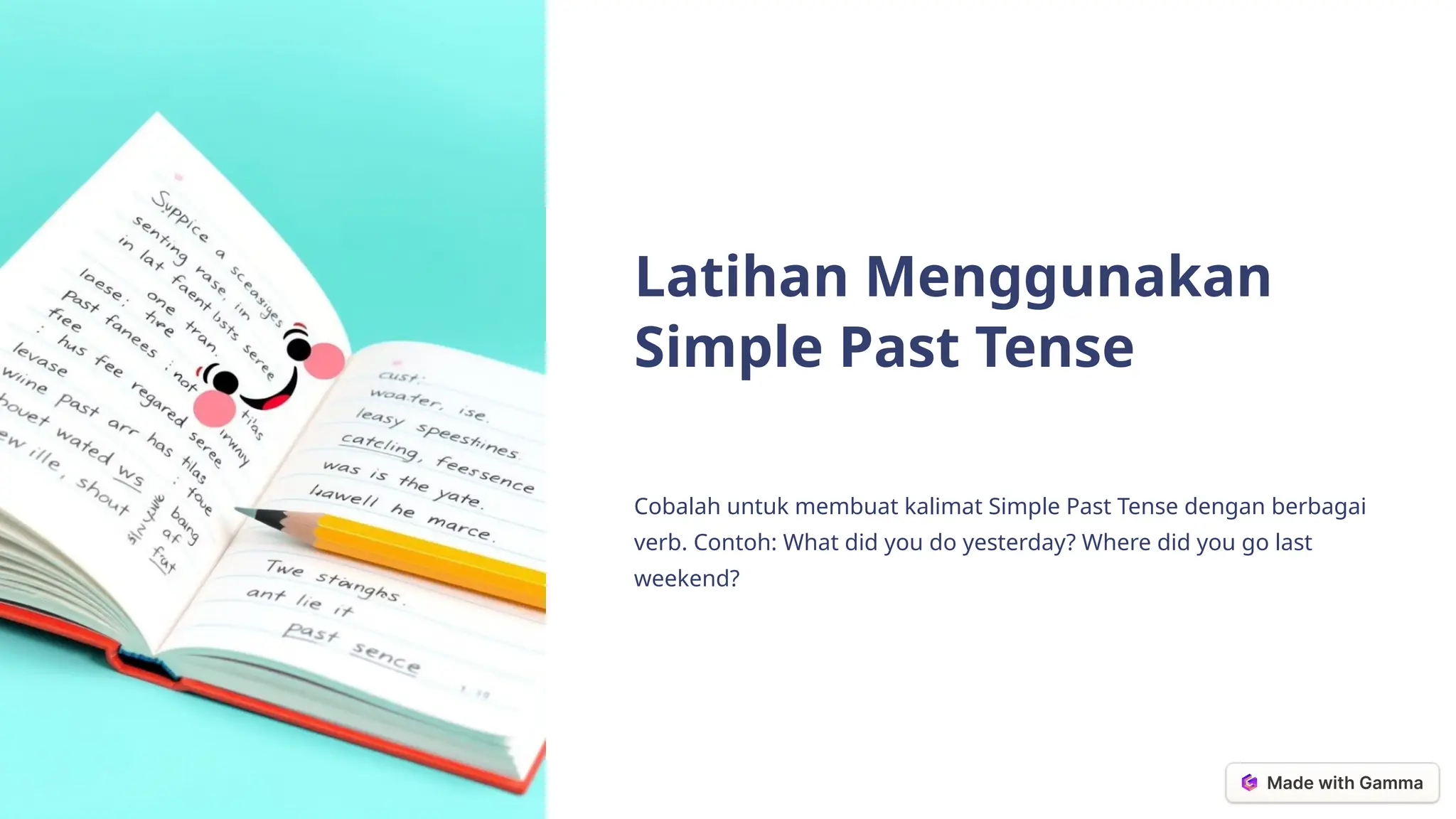 Materi simple past tense untuk anak sekolah | PPT