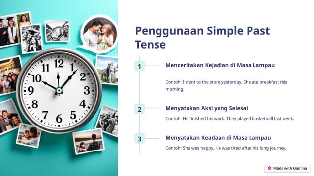 Materi simple past tense untuk anak sekolah | PPT