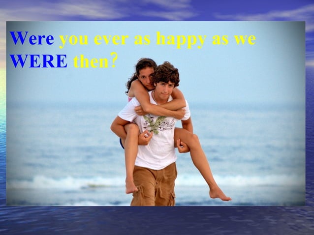 Simple Past Tense Be