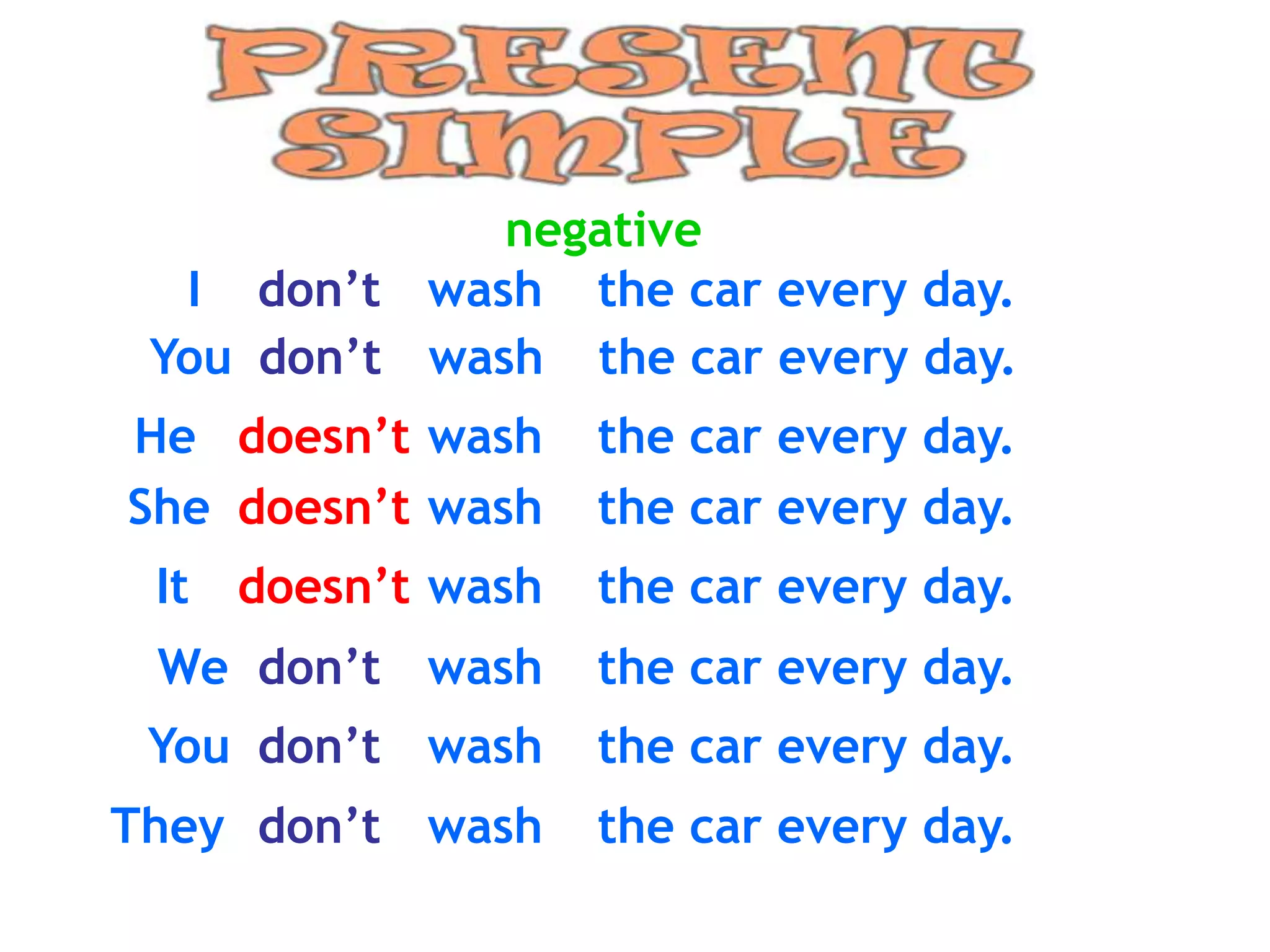 Simple present-ppt 2001 | PPT