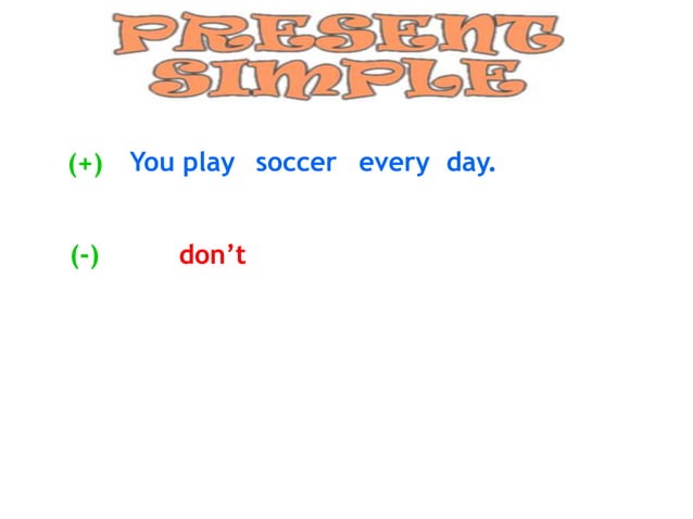 Simple present-ppt 2001 | PPT