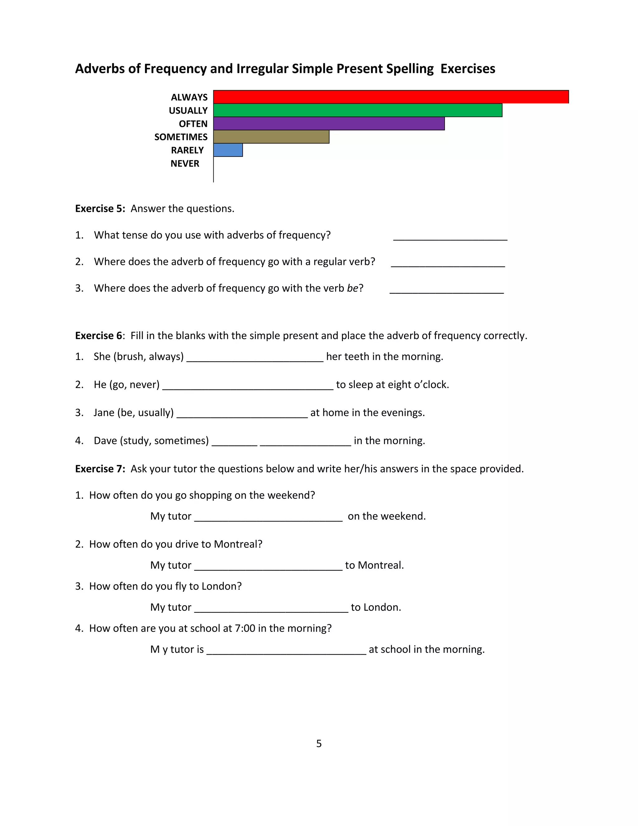 Simple present-tense-booklet-tutee | PDF
