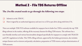 Easy Method for Filing Online and Offline TDS Returns | PDF | Personal ...