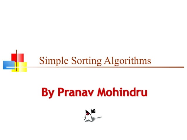 SIMPLE SORTING MUKUND | PPT | Programming Languages | Computing