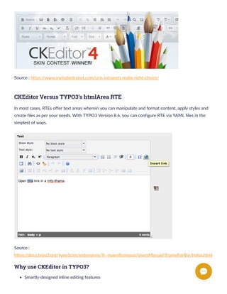 TYPO3 + CKEditor: Heaven for TYPO3 Developer & Editor | PDF