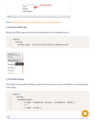 TYPO3 + CKEditor: Heaven for TYPO3 Developer & Editor | PDF