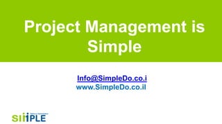 Simple Project Management 2015 | PPTX